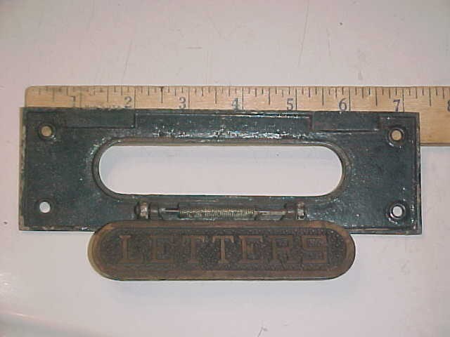 POST OFFICE BANK TELLER LETTERS RECESSED SLOT ART NUVEAU DECO 1890s ...