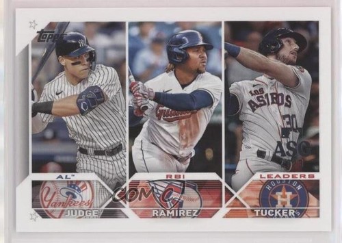 2023 Topps Complete Set - League Leaders Aaron Judge, Jose Ramirez ...