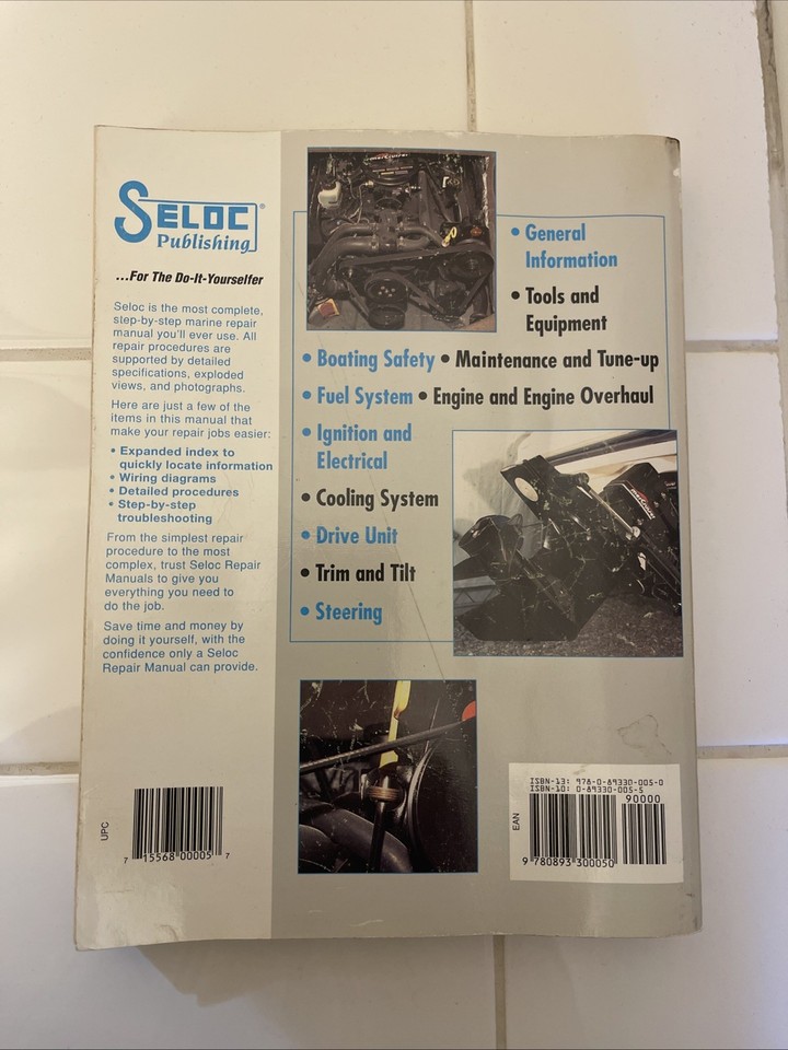 Seloc MerCruiser Stern Drives 1964-91 Repair Manual Type I MR Alpha ...