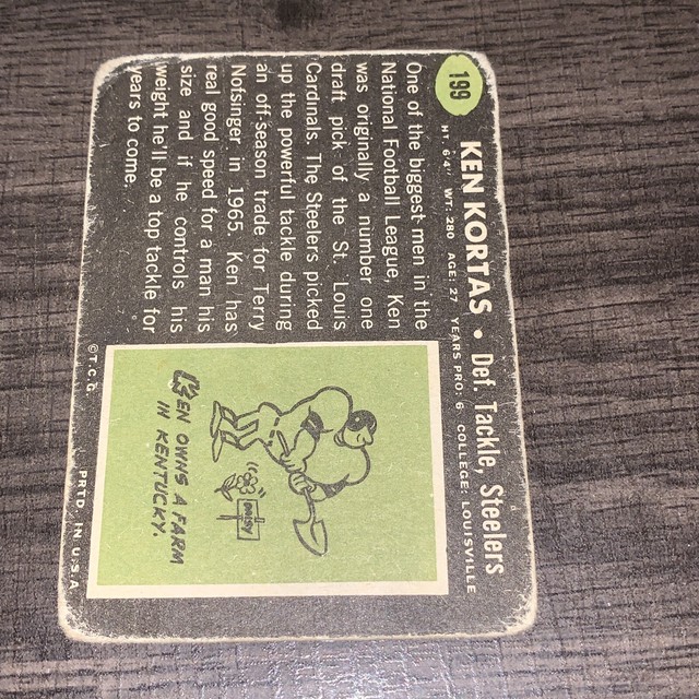 1969 Topps - #199 Ken Kortas (RC) for sale online | eBay