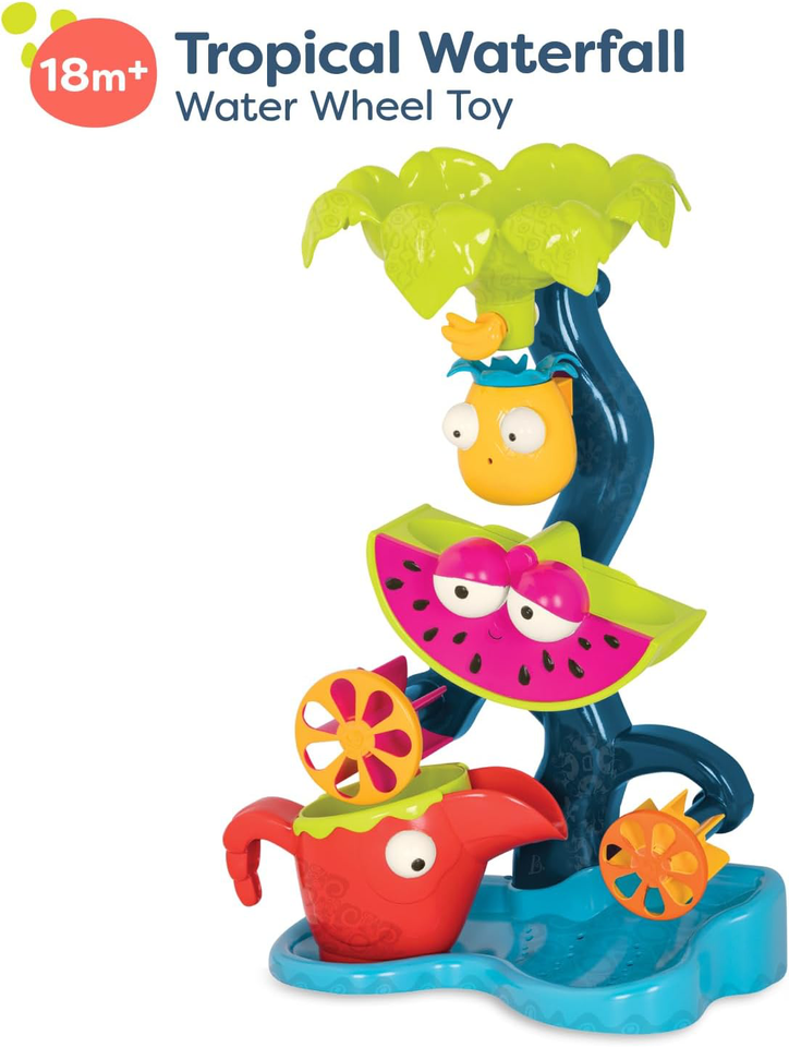 B. toys- Tropical Waterfall- Water Wheel Toy – Water & Sand Play Set ...