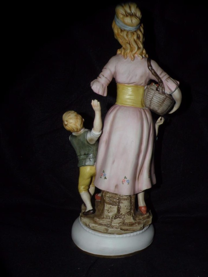 VINTAGE ARDCO JAPAN CERAMIC porcelain LARGE FIGURINE 18" woman ...