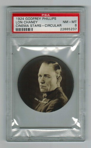 PSA 8 LON CHANEY 1924 Godfrey Phillips Cigarette Card CIRCULAR | eBay