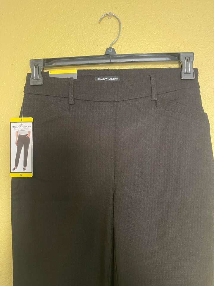 Hilary Radley Women's Size Small Black Built in Tummy Control Panel ...