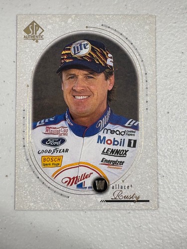 1999 SP Authentic RUSTY WALLACE #SPA S2 Sample Card NASCAR HOF | eBay
