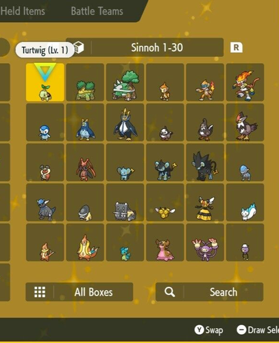 All Sinnoh 84 Shiny Pokemon Bundle New Gen 4 Diamond Pokedex Scarlet ...