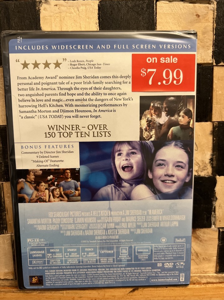 In America (DVD, 2004, Widescreen/Pan & Scan) 24543116714 | eBay