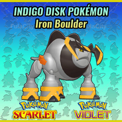 IRON BOULDER ⚡ INDIGO DISK DLC POKEMON ⚡ POKEMON SCARLET VIOLET ⚡ | eBay