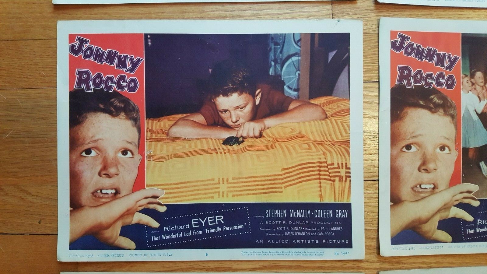 Set of 8 Color Lobby Cards of the movie "JOHNNY ROCCO" 1958 | eBay UK