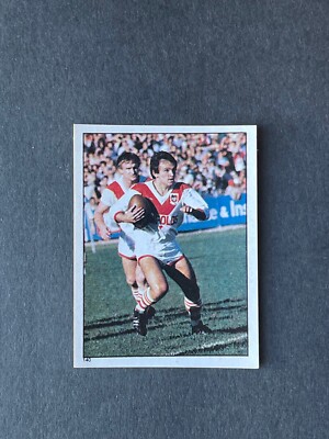 Tony Trudgett 1983 Scanlens Rugby League Sticker StGeorge Dragons # 140 ...
