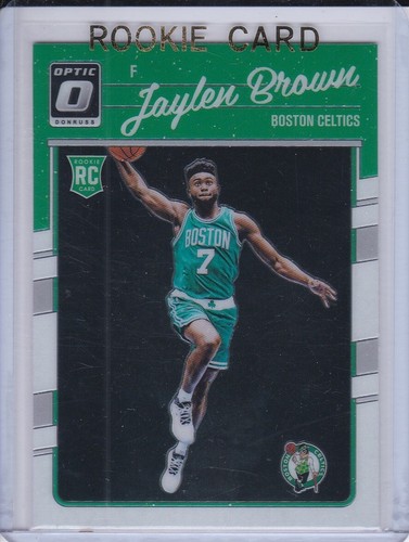 JAYLEN BROWN ROOKIE CARD Boston Celtics Basketball 2016 DONRUSS OPTIC ...