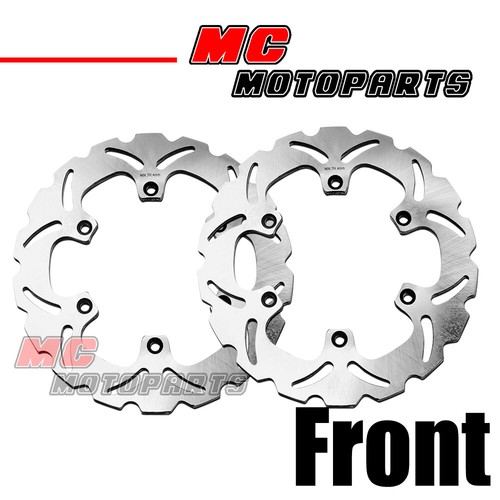 Front Brake Disc Rotor x2 For YAMAHA RD 350 LC 83-86 87 88 89 90 91 92 ...