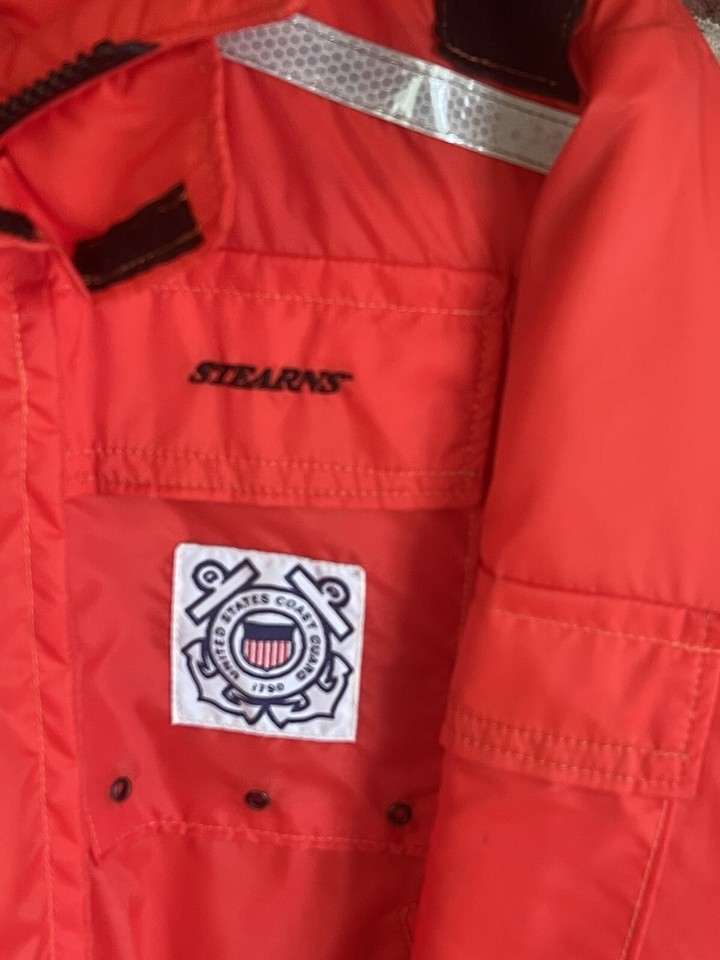 Stearns Flotation Jacket USCG XL Fishing Boating Safety Type III PFD | eBay