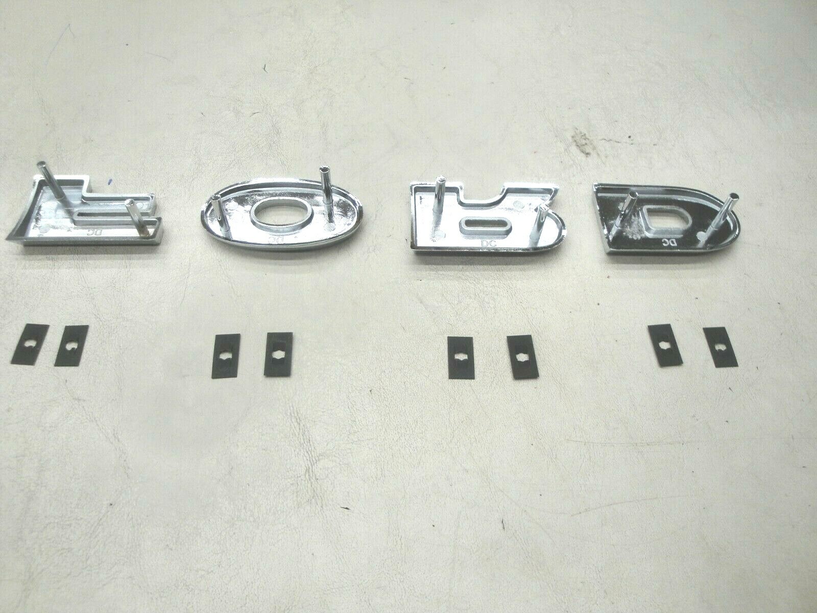 1962 1963 1964 62 63 64 FORD TRUCK HOOD LETTERS CHROME F100 F250 F350 ...