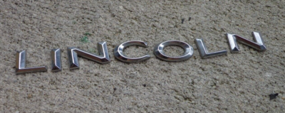 Lincoln Town Car emblem letters badge decal logo symbol trunk rear OEM ...