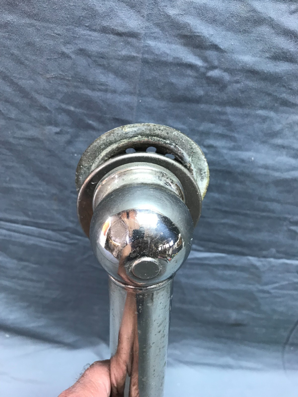 Antique Drainpipe P Trap Tub Overflow Pipe Nickel Over Brass VTG Old ...