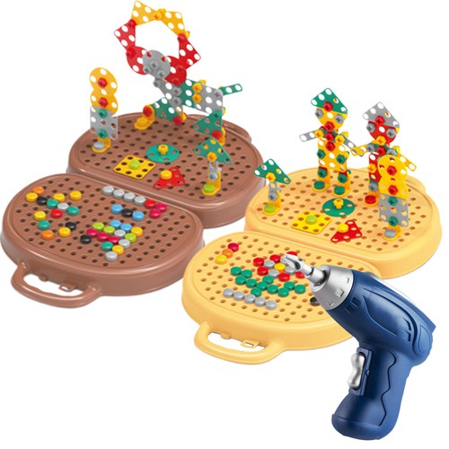 Magic Montessori Play Toolbox Bear with Drill Toys for Boys 3 to 12 ...