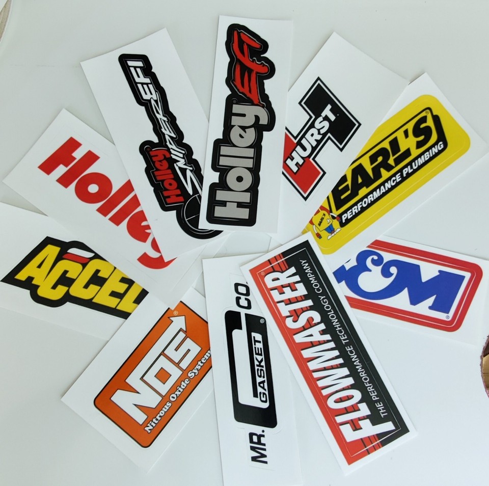 Bundle of 10 Classic Holley Branded Racing Decals Stickers NHRA ManCave ...