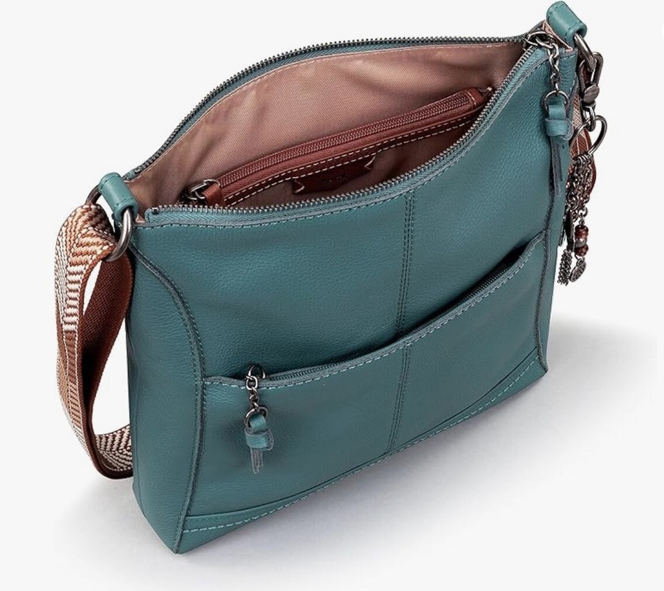 The SAK Lucia Crossbody Bag in Leather Dry Leaf Color Purse Handbag | eBay