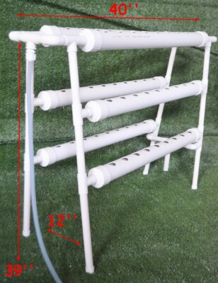 Hydroponic Grow Kit Ladder Double Side 3 Layer 54 Plant Site for Leaf ...