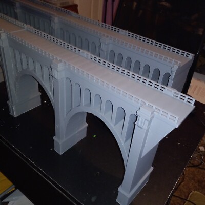 HO Scale Bridge 30-Inch long Paulins Kill Viaduct Bridge 3D Printed ...