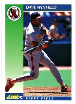 1992 SCORE # 32 - DAVE WINFIELD - CALIFORNIA ANGELS - MINT | eBay