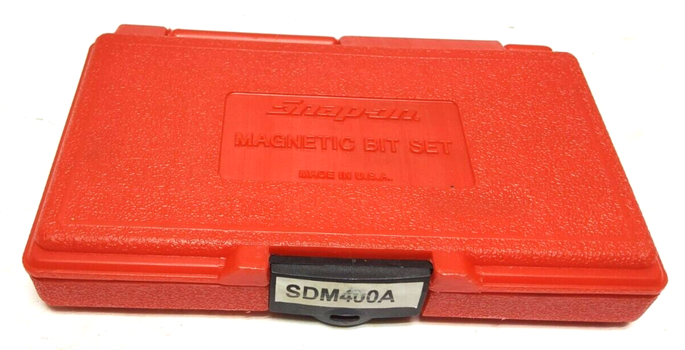 NEW Snap-on™ Master Screwdriver MAGNETIC Bit 37 Pcs Set Red Hard Case SDM400A | eBay