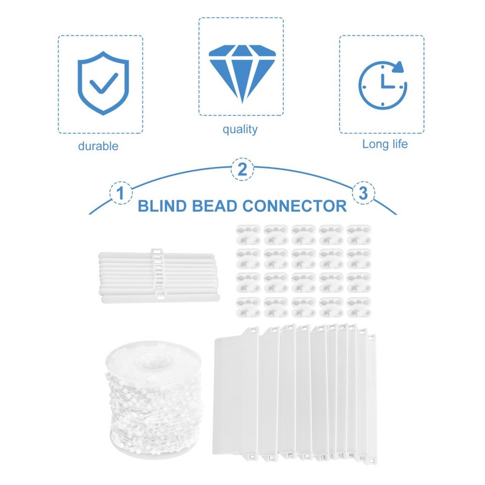 2 Sets Vertical Blind Accessories Bottom Plate Bottom Chain Bead ...