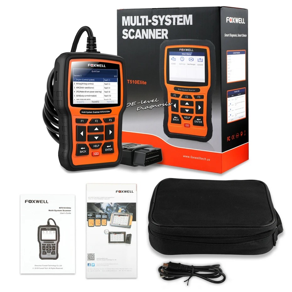 Foxwell NT510 Elite For GM All System Bidirectional Car OBD2 Scanner ...