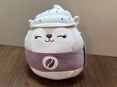 Squishmallows 8” New Nwt Reza Latte Plush Squirrel Coffee | eBay