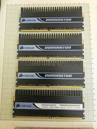 Corsair Dominator 2GB (2048MB) DDR3 CM2X2048-8500C5D 1066MHz 2.10V ver1 ...
