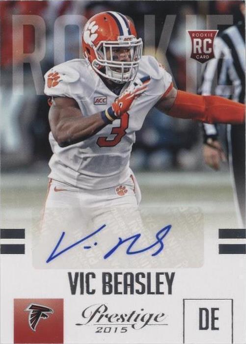 2015 Panini Prestige - Rookie Vic Beasley #299 Signatures (AU, RC) for ...