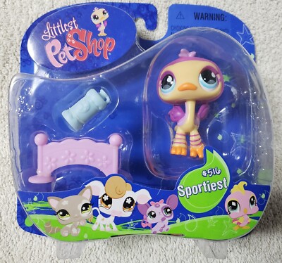 2007 LPS OSTERICH #516 Discontinued Original NIB Littlest Pet Shop RARE ...