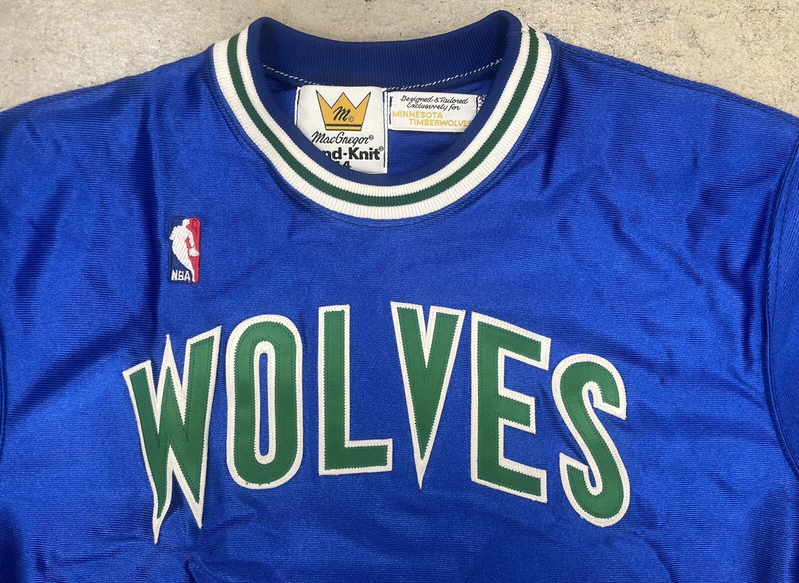 1989 Inaugural Season MacGregor Sand-Knit Minnesota Timberwolves NBA ...