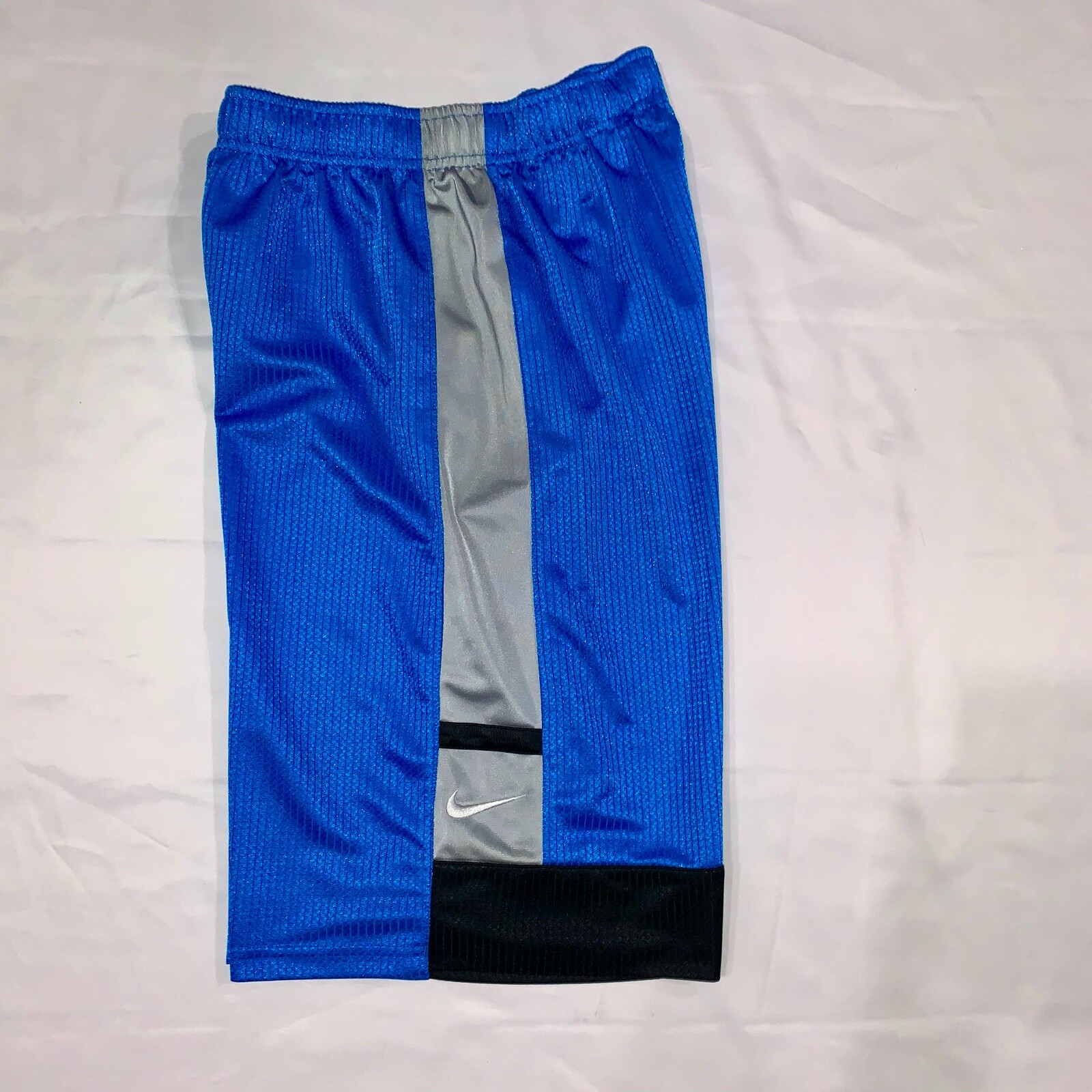 Nike Vintage Basketball Dazzle Shorts Blue Shiny Mens… - Gem