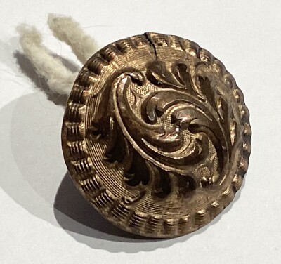 OUTSTANDING ANTIQUE 18th CENTURY WOOD BACK BUTTON LEAF PICTORIAL | eBay