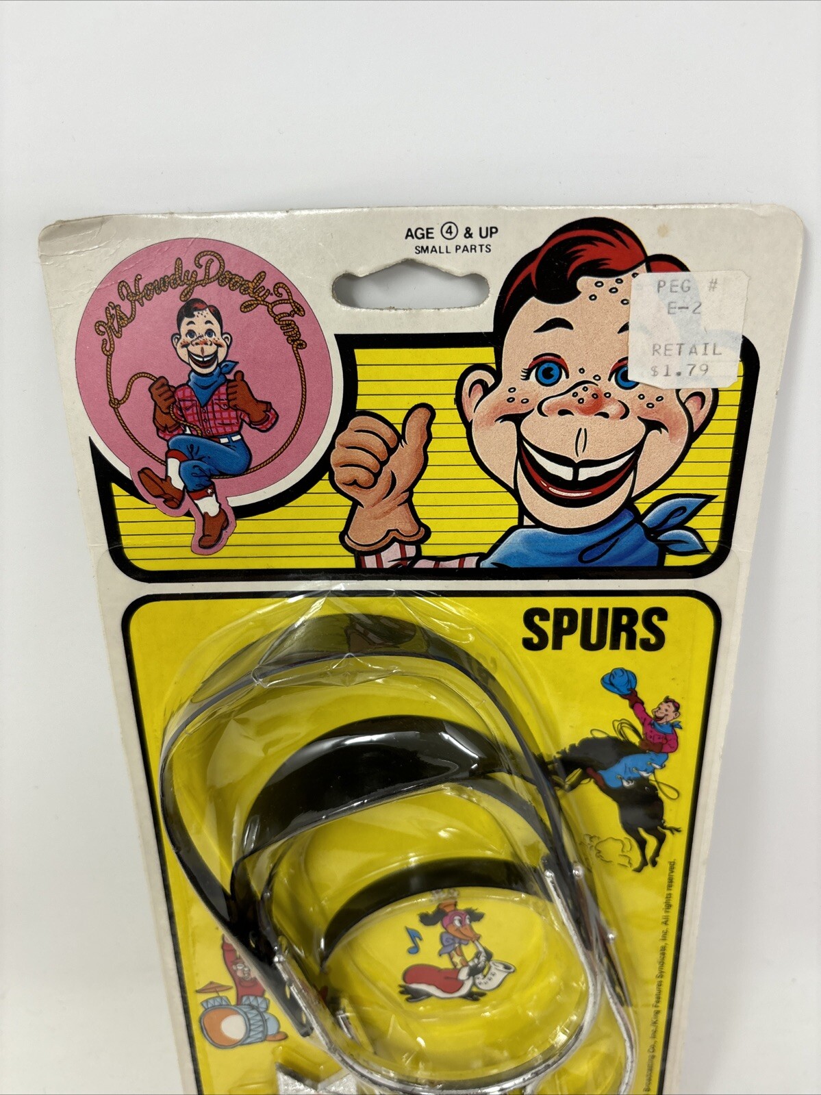 Vintage Howdy Doody 40th Anniversary Toy Spurs & Cowboy Badge New In ...