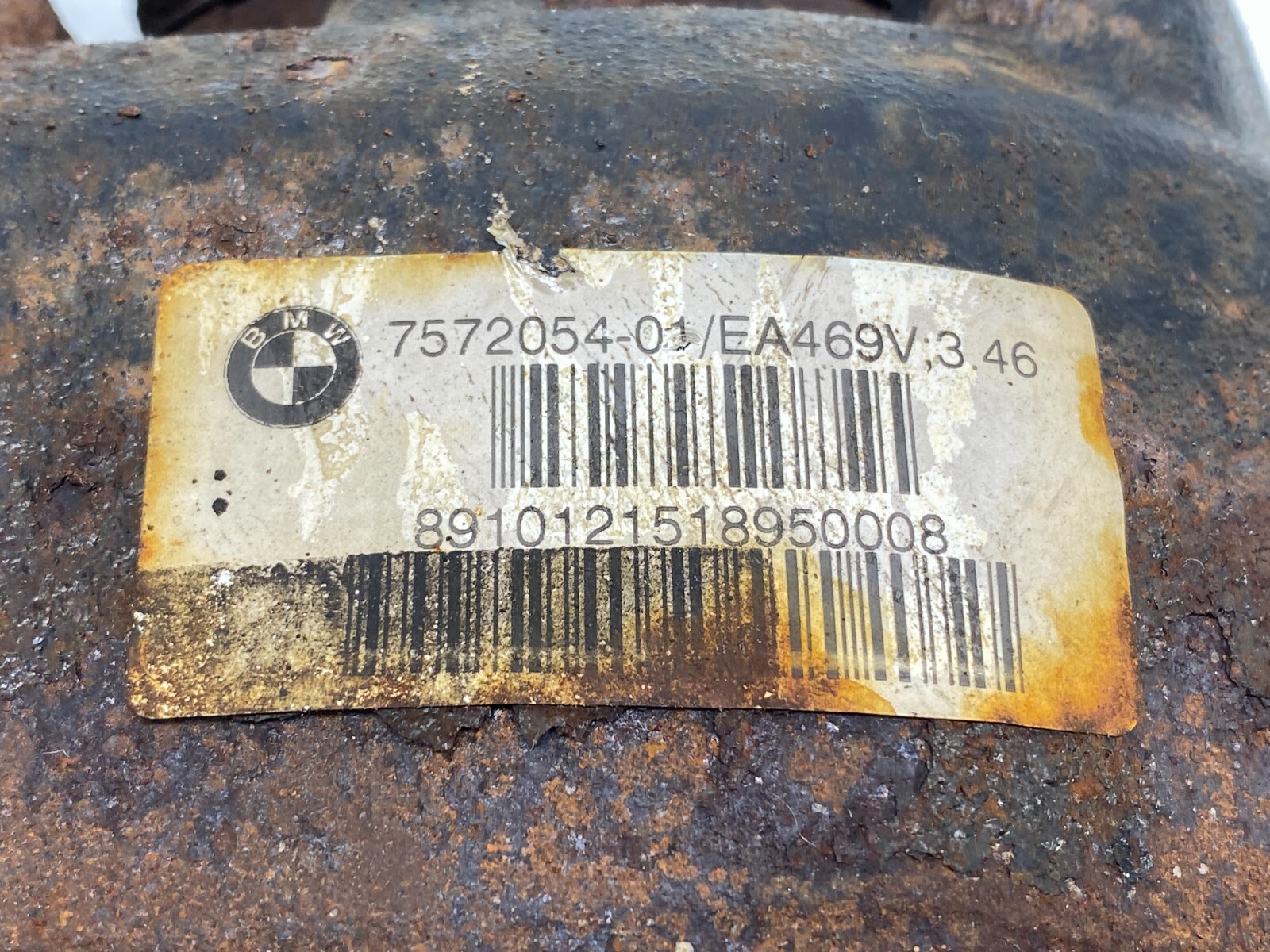 BMW E88 E82 E90 E92 Rear Axle Final Drive Differential Carrier 3.46 ...