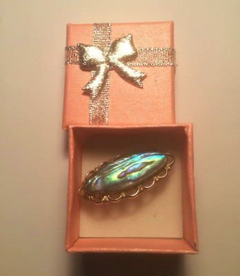 1960's Oval Paua Shell, Ataahua Jewellery New Zealand, Sterling Silver ...