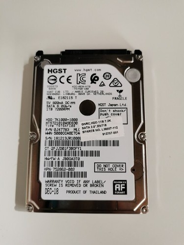 Disque dur interne 1To HGST Travelstar 7K1000 1000Go 2.5" COMME NEUF | eBay