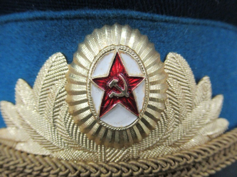 CCCP Russian Soviet Union Air Force Officer Parade Cap/USSR Red Army ...