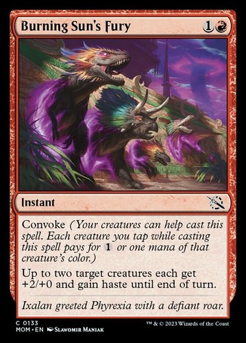 4x Burning Sun's Fury MTG March of the Machine NM Magic Regular | eBay