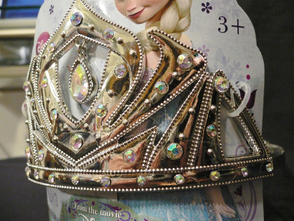 ANNA~Gold~OR~ELSA~Silver~JEWEL~TIARA~FROZEN~Costume~NWT~Disney Store ...