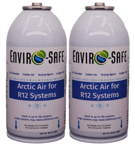 Enviro-Safe Arctic Air For R12, Auto A/C Refrigerant Support, 2 Can Kit ...