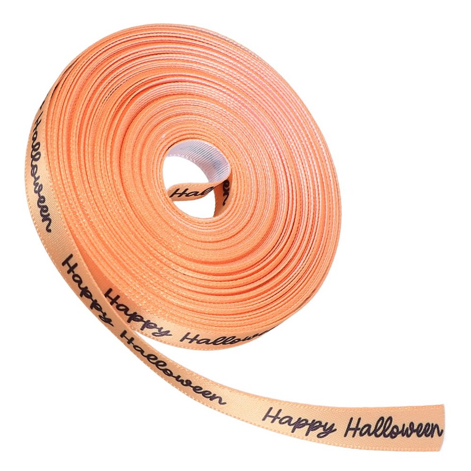 1 roll of DIY Gift Wrapping Ribbon Halloween Ribbon Gift Box Decorative ...