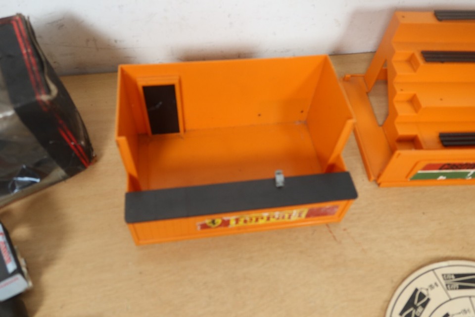 Vintage SCALEXTRIC Cars Stands Buildings Accessories Flags Mixed Bundle ...