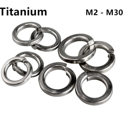 Titanium Helical Spring Lock Washers M2 M2.5 M3 M4 M5 M6 M8 M10 M12 M14 ...