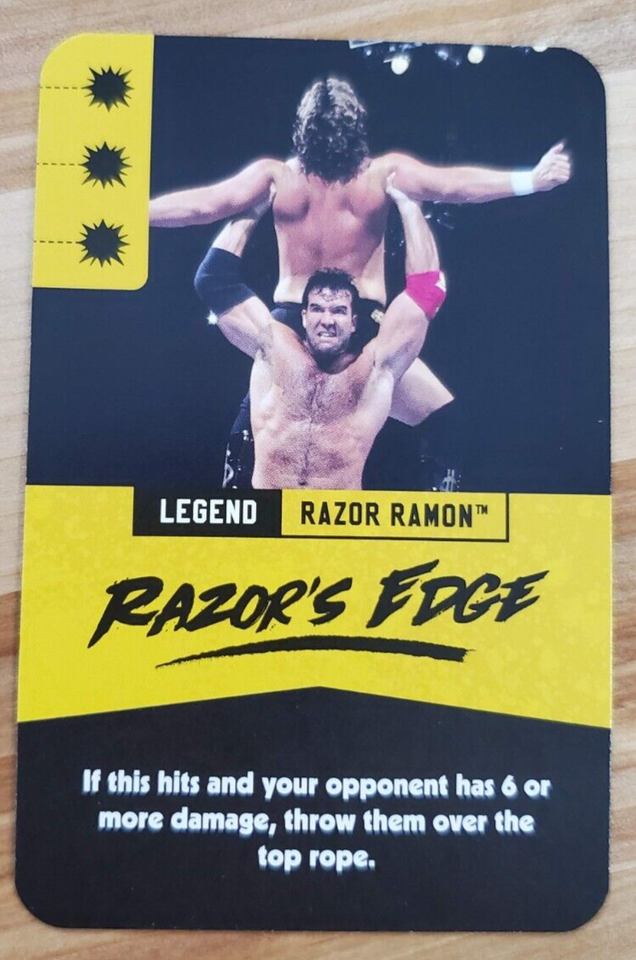 RAZOR RAMON 2020 Ravensburger WWE Royal Rumble Game Card RAZOR'S EDGE ...