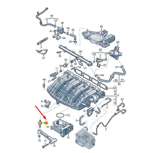 Cupra FORMENTOR Intake Manifold Bonded Rubber Bush 06H121273F NEW ...