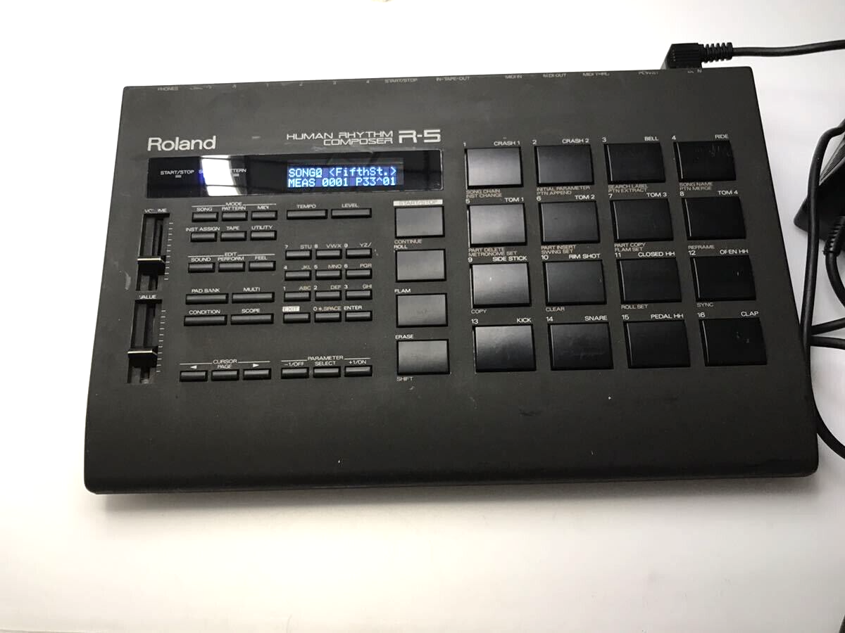 ROLAND R-5 HUMAN RHYTHM COMPOSER PROGRAMMABLE DRUM MACHINE | eBay